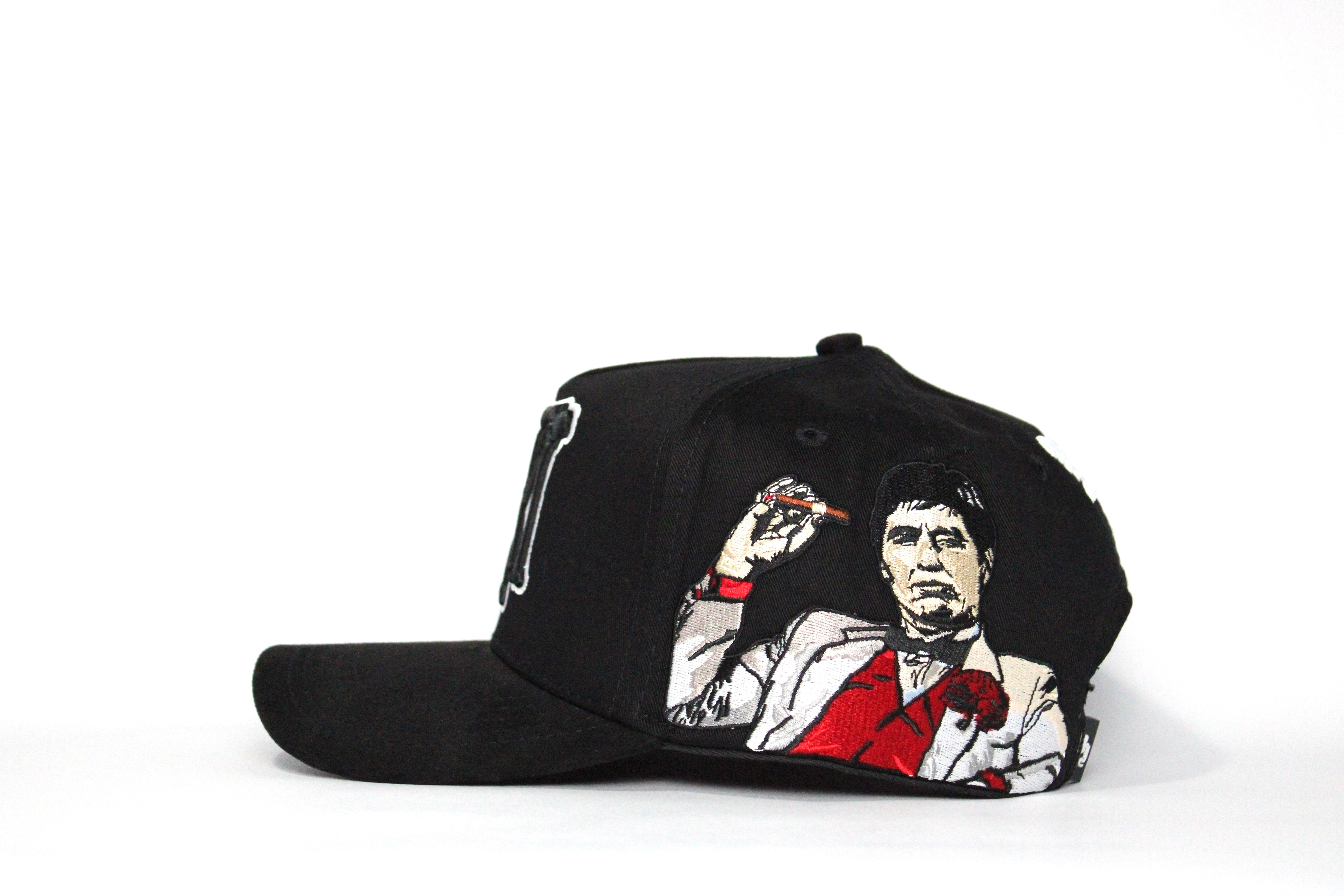 De Rancho a-frame Scarface hat (Black) – deranchobrand